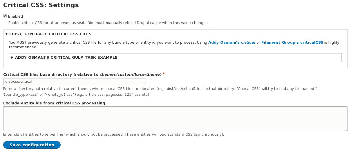 Critical Css