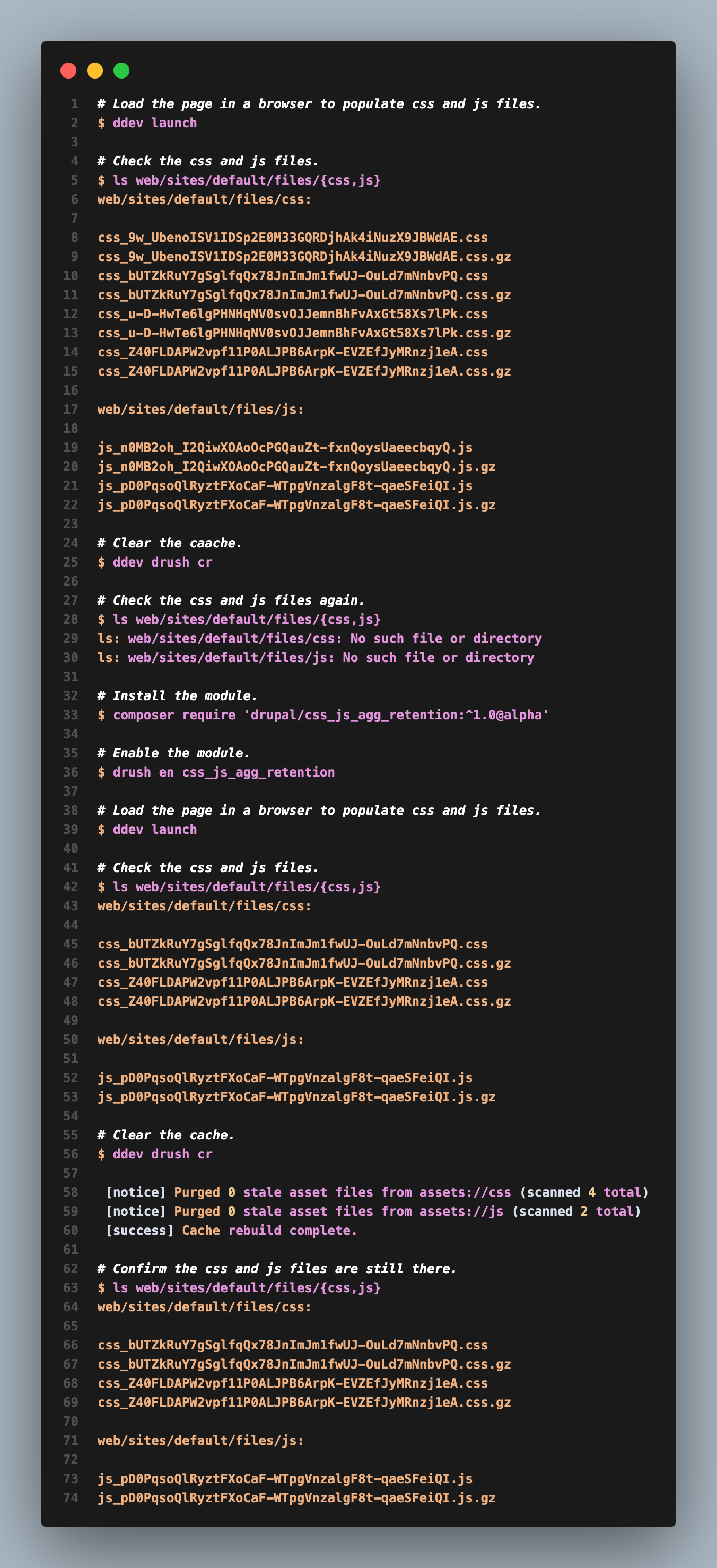 CSS/JS Aggregation Retention | Drupal.org