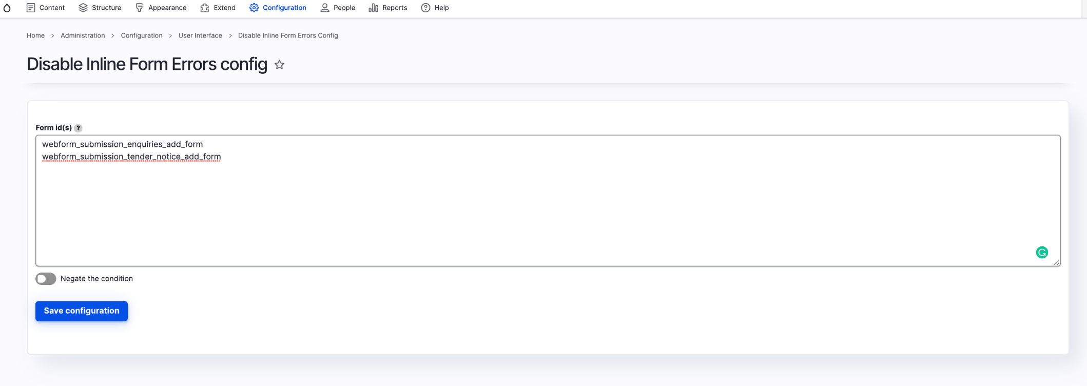 Disable Inline Form Errors | Drupal.org Disable Inline Form Errors | Drupal.org