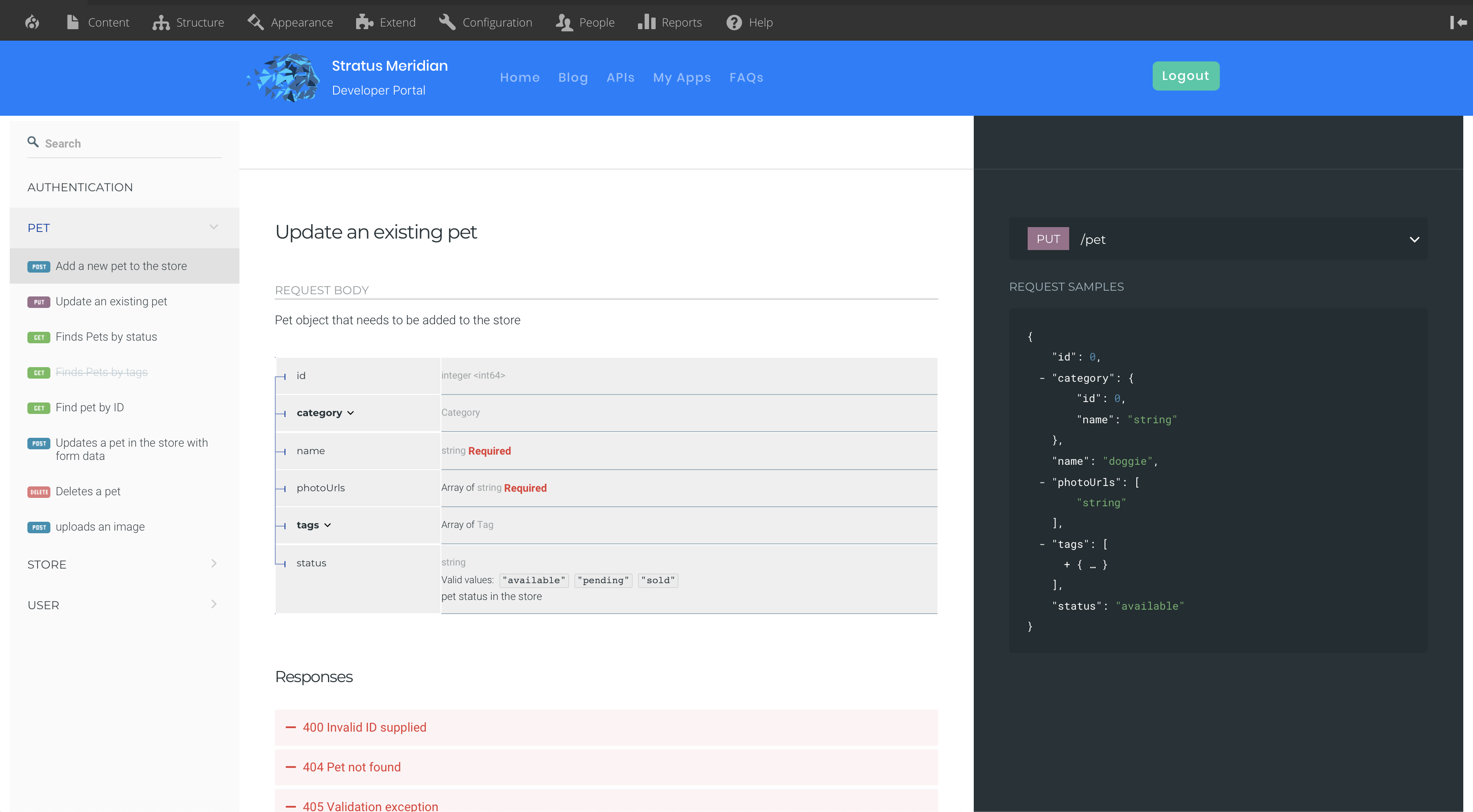Stratus Meridian Developer Portal | Drupal.org