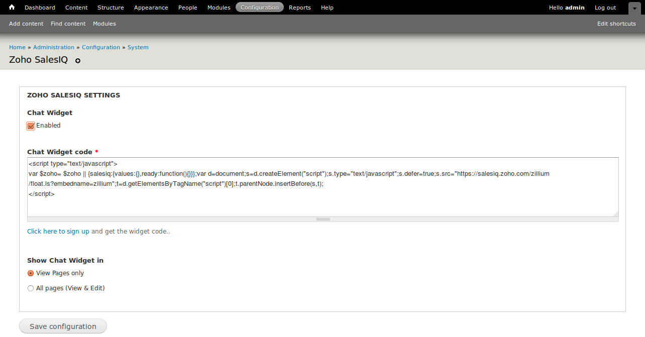 Zoho SalesIQ | Drupal.org