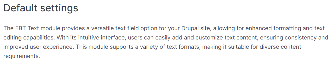 Extra Paragraph Types (EPT): Text | Drupal.org Extra Paragraph Types (EPT): Text | Drupal.org