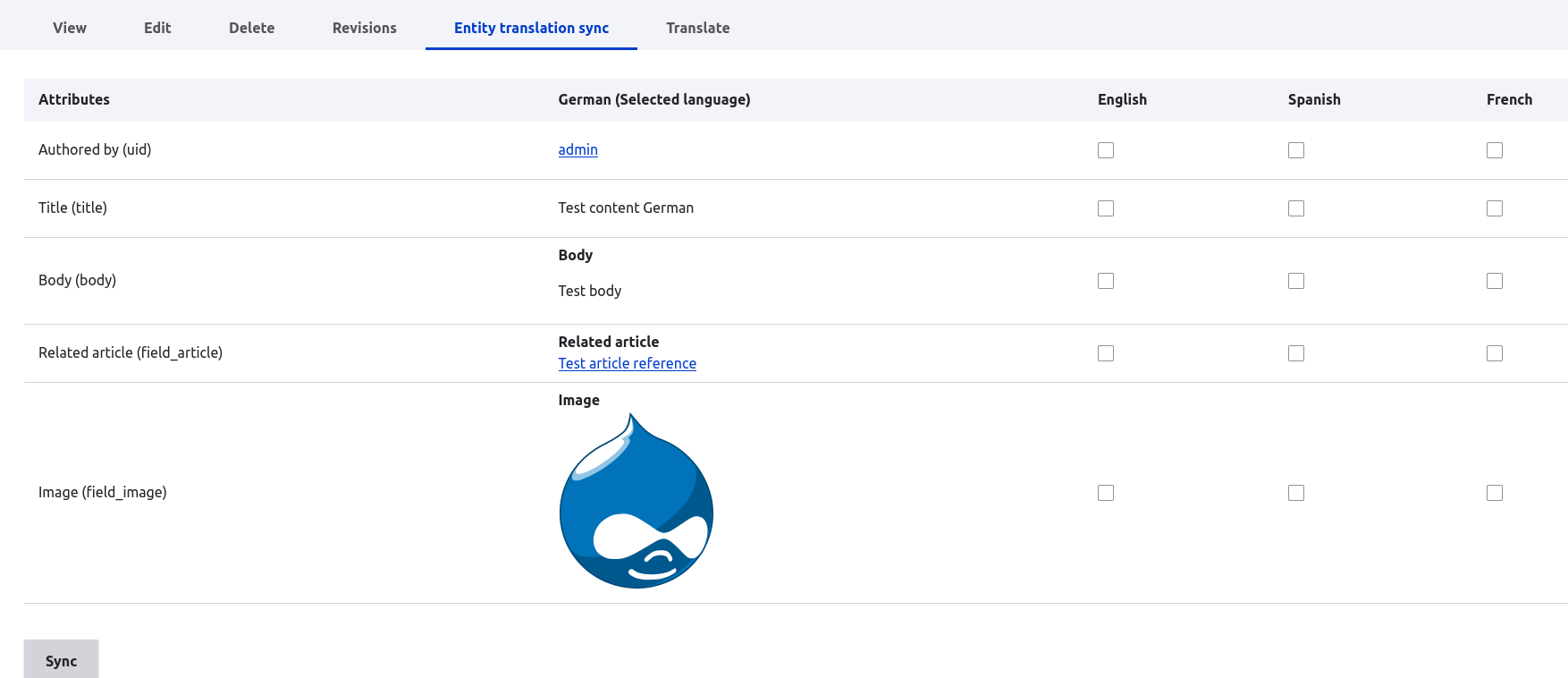Entity Translation Sync | Drupal.org Entity Translation Sync | Drupal.org