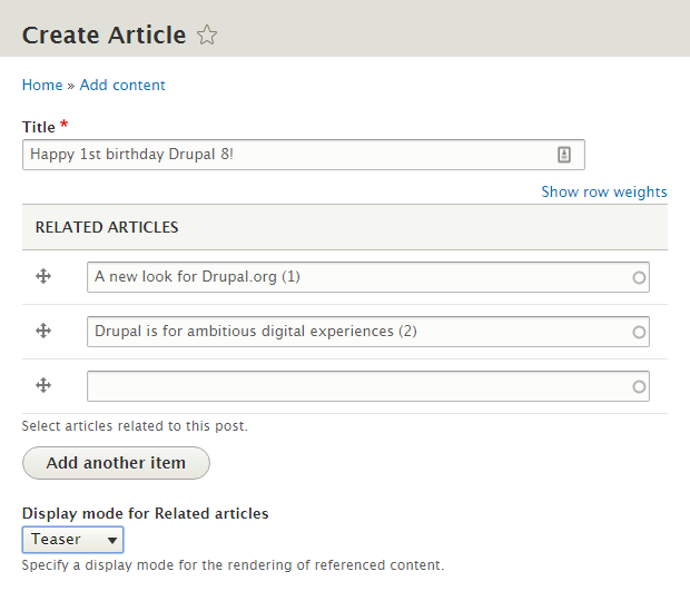 Entity Reference Display | Drupal.org Entity Reference Display | Drupal.org