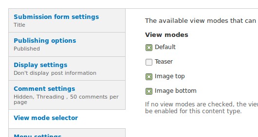 Entity view mode selector | Drupal.org