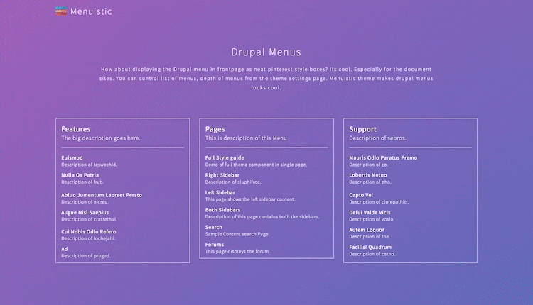 Menuistic | Drupal.org