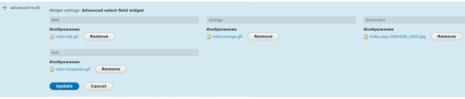 Advanced Select Widget