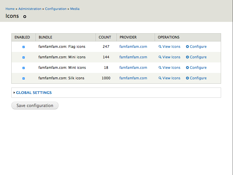 famfamfam.com icons | Drupal.org