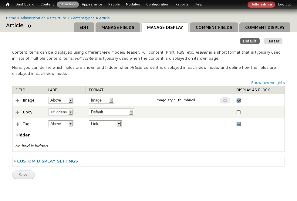 Field as Block | Drupal.org Field as Block | Drupal.org