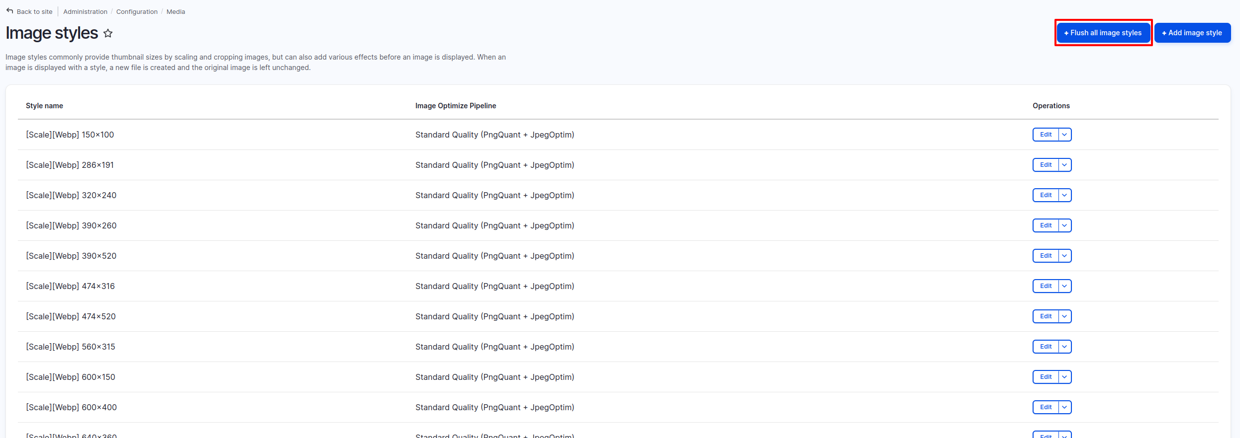 Image style flush | Drupal.org