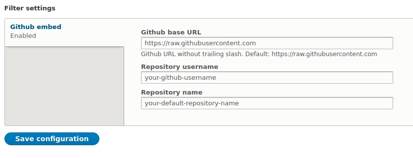 Github code embed | Drupal.org