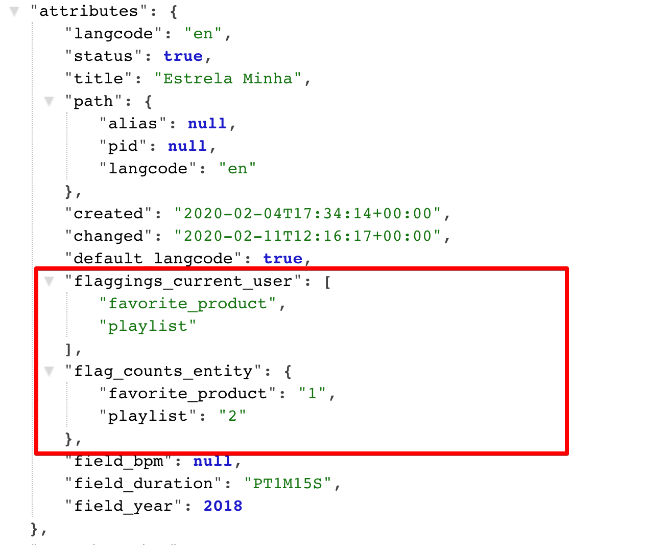 JSON API Flag Drupal