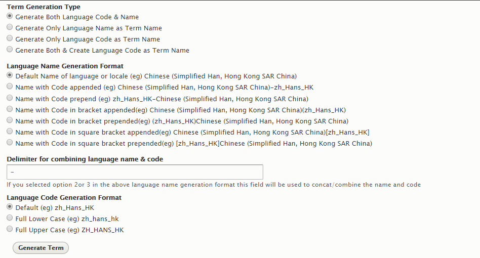Generate Language Taxonomy | Drupal.org