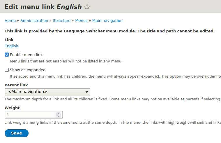 Language Switcher Menu | Drupal.org
