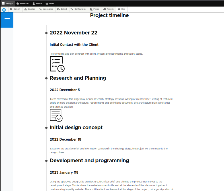 Timeline Block | Drupal.org