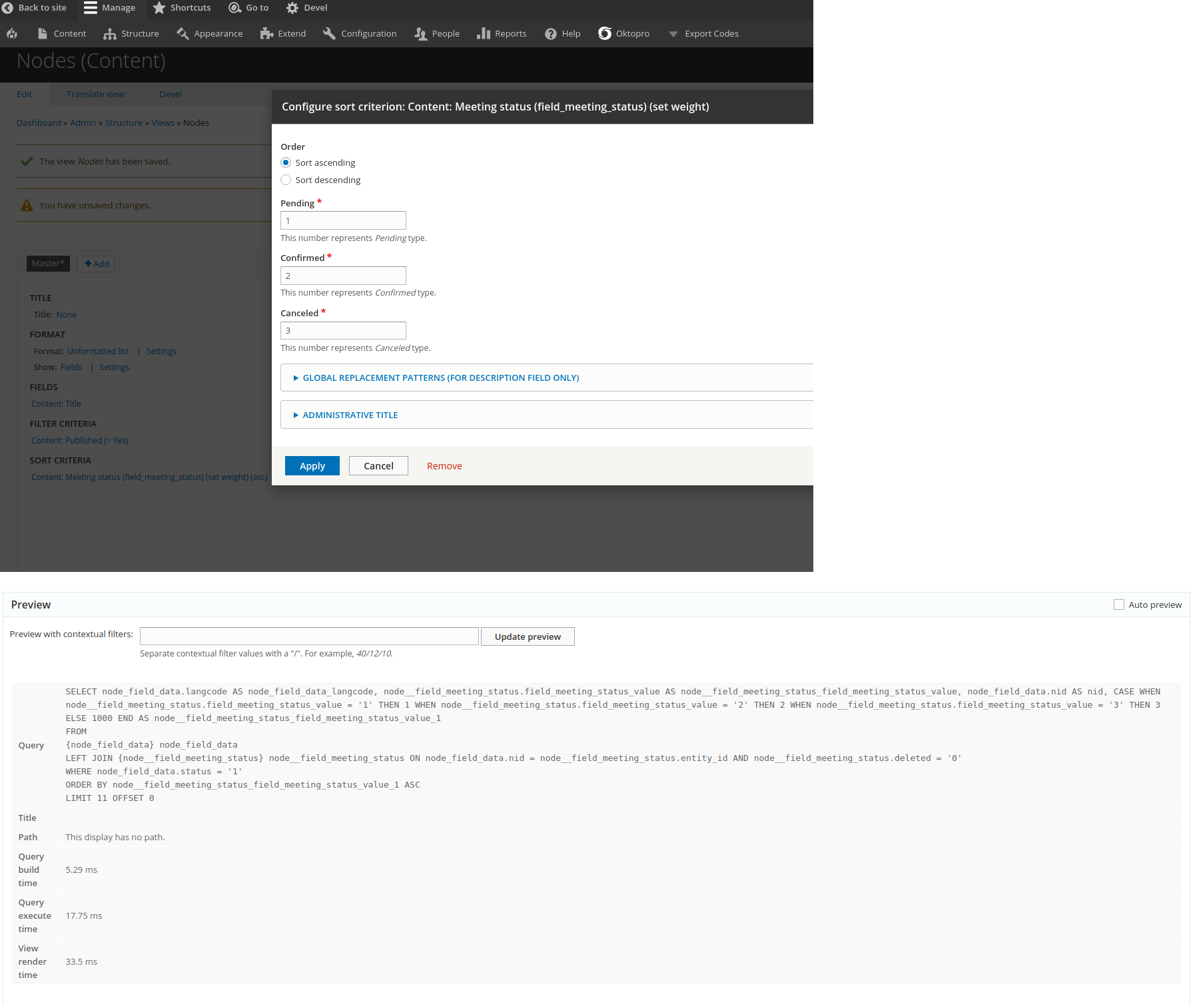Views Sort By Options Weight | Drupal.org