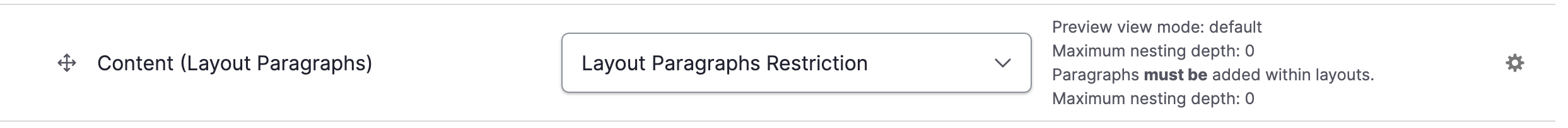 Layout Paragraphs Restriction | Drupal.org Layout Paragraphs Restriction | Drupal.org