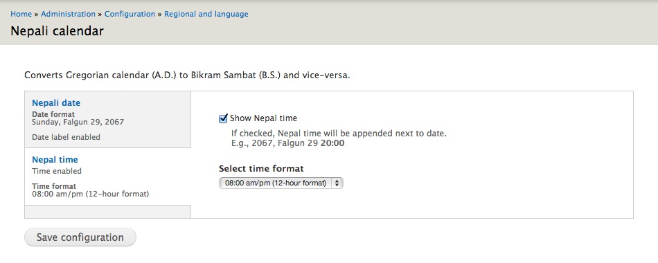 Nepali calendar | Drupal.org