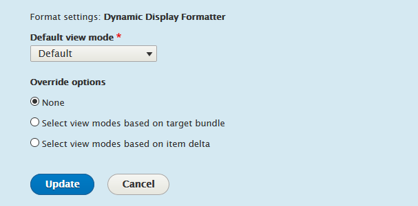 Entity Reference Dynamic Display | Drupal.org Entity Reference Dynamic Display | Drupal.org