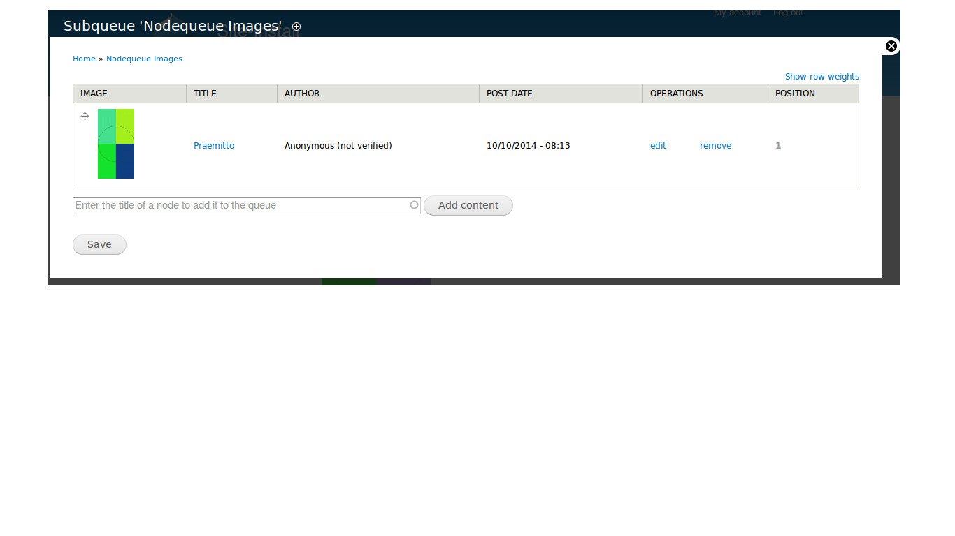 Nodequeue Images | Drupal.org