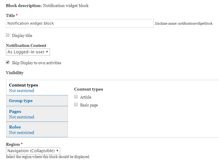 Notifications widget | Drupal.org