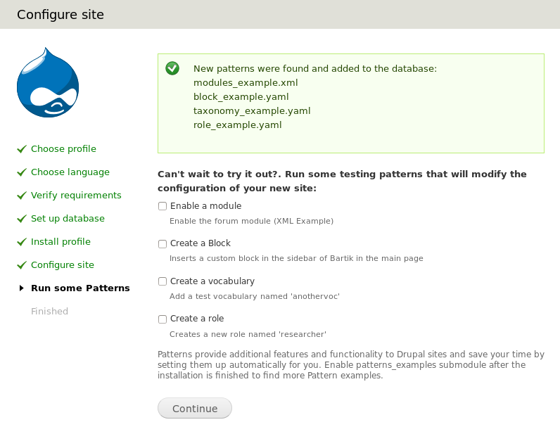 Patterns Installation Profile | Drupal.org Patterns Installation Profile | Drupal.org