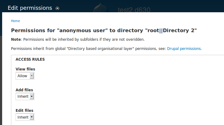 Directory based access control (ACL) | Drupal.org