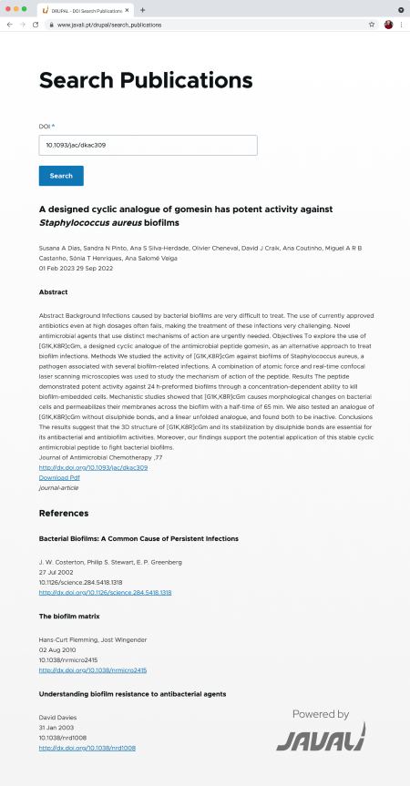 DOI Publications Search | Drupal.org