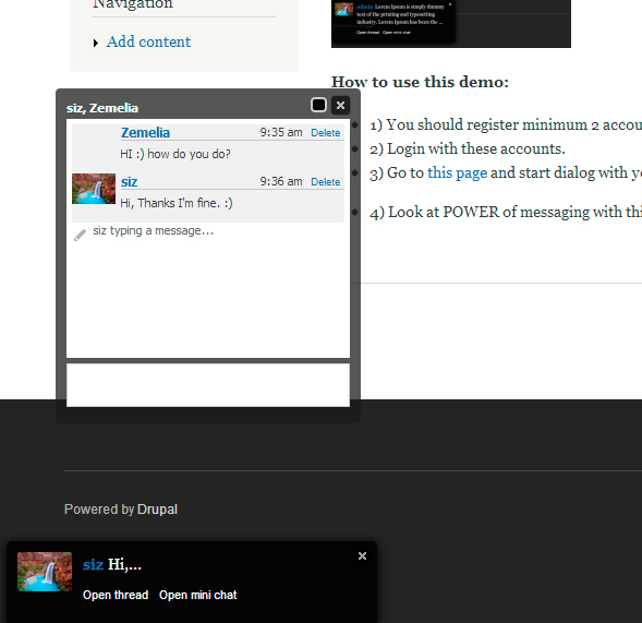 Private Message With Node Js