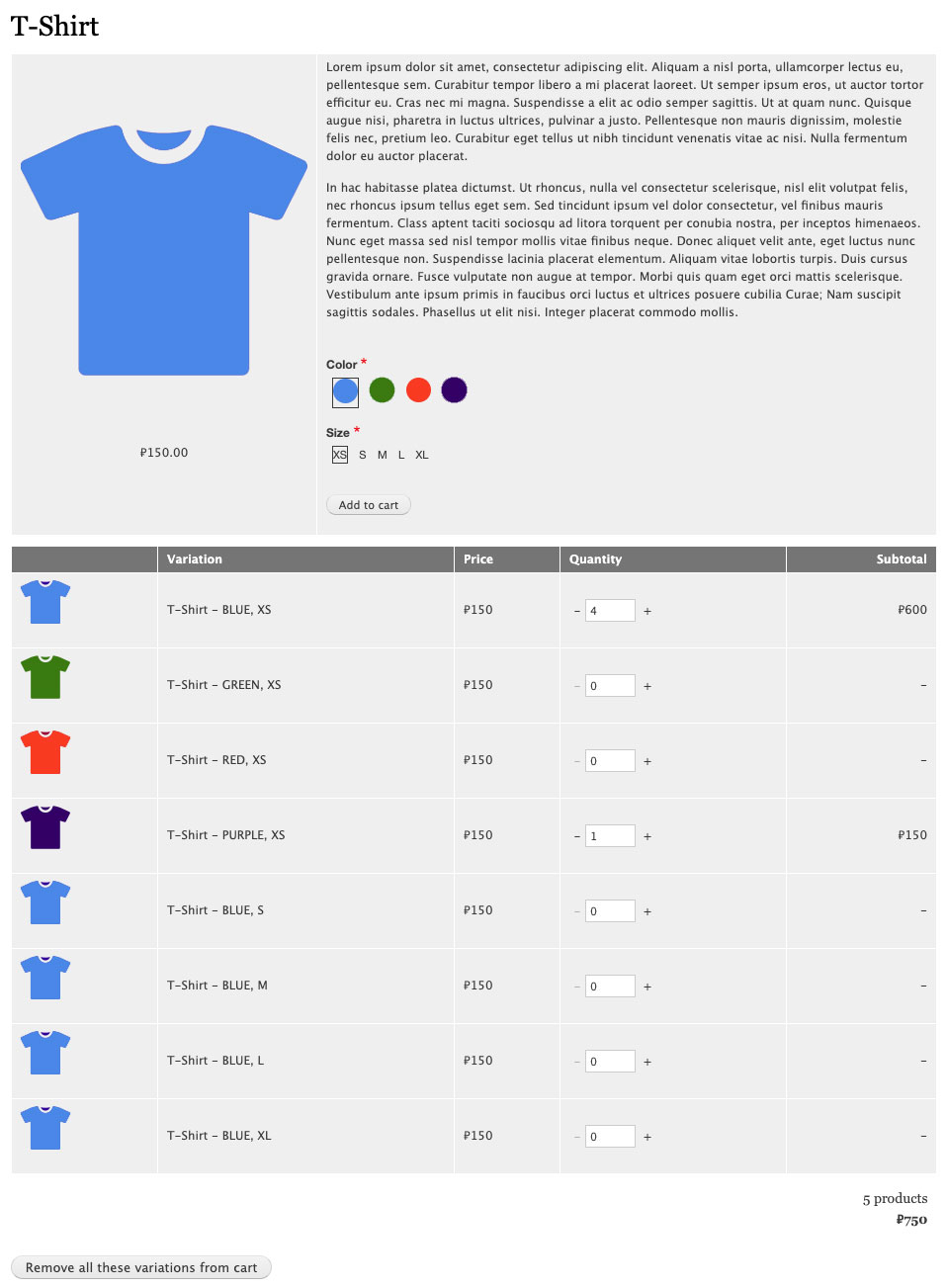Commerce Product Variation Table | Drupal.org Commerce Product Variation Table | Drupal.org