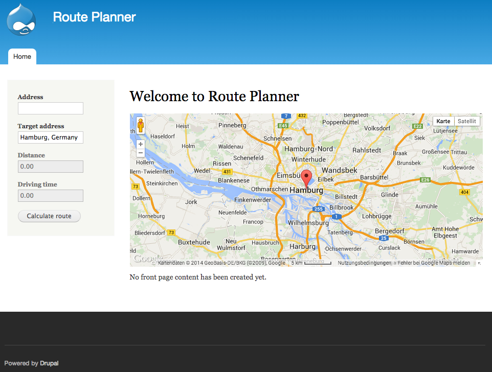 Route Planner Drupal