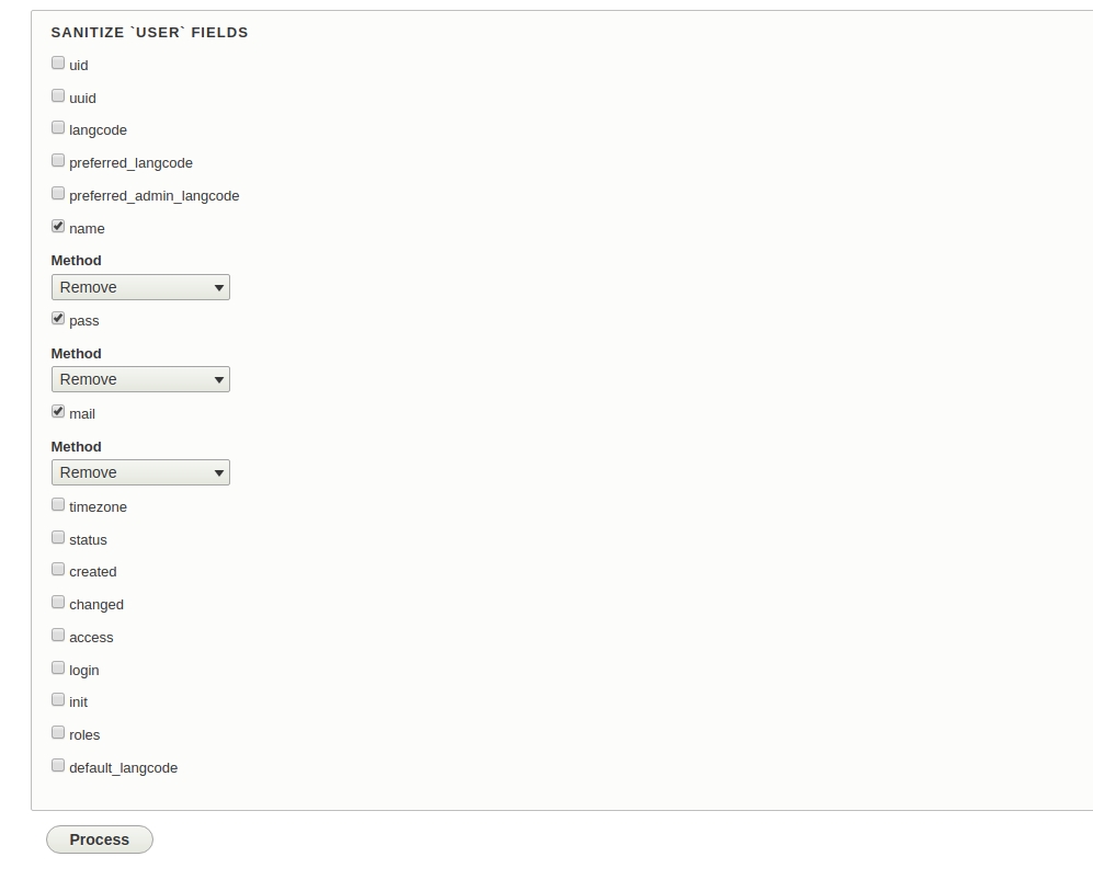 Backup And Migrate Sanitizer (GDPR) | Drupal.org