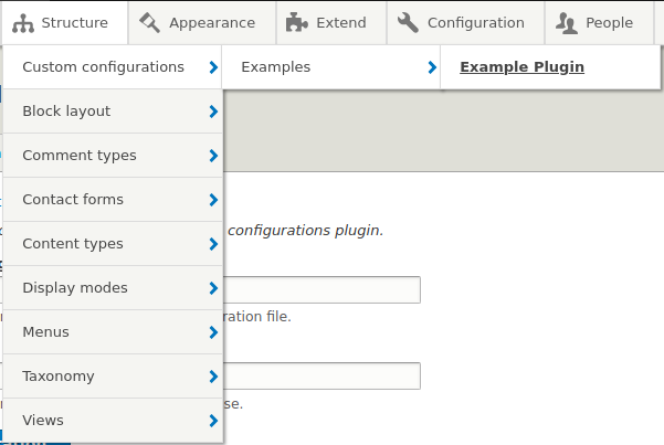 Custom Configurations Plugin