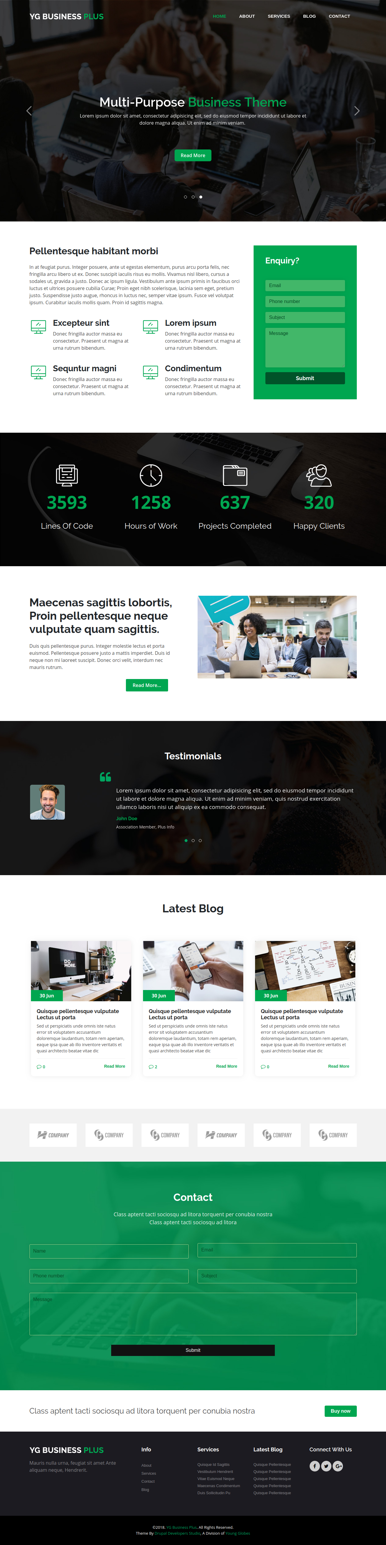 YG Business Plus | Bootstrap based Drupal 10 theme for Business | Drupal.org