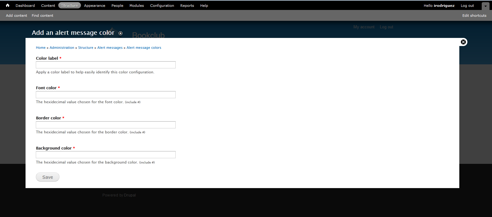 Alert Message | Drupal.org