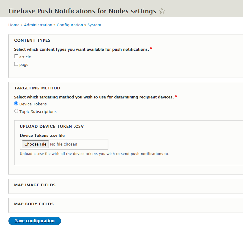 Google Firebase Push Notifications For Nodes | Drupal.org