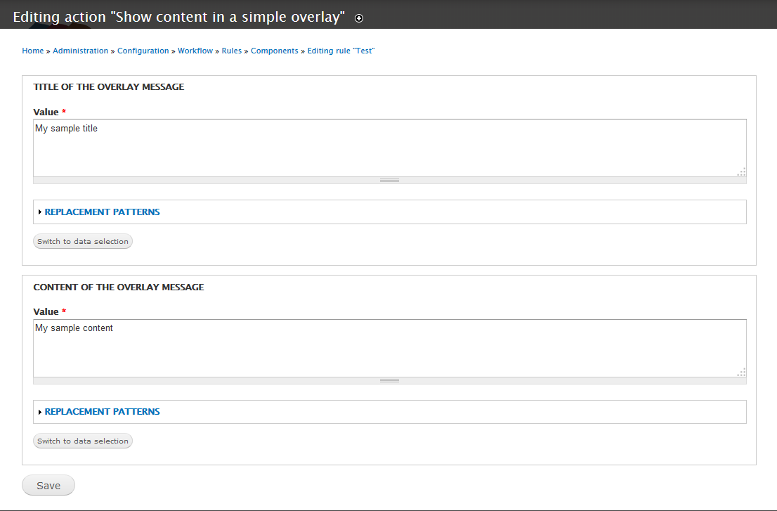 Simple Modal Overlay