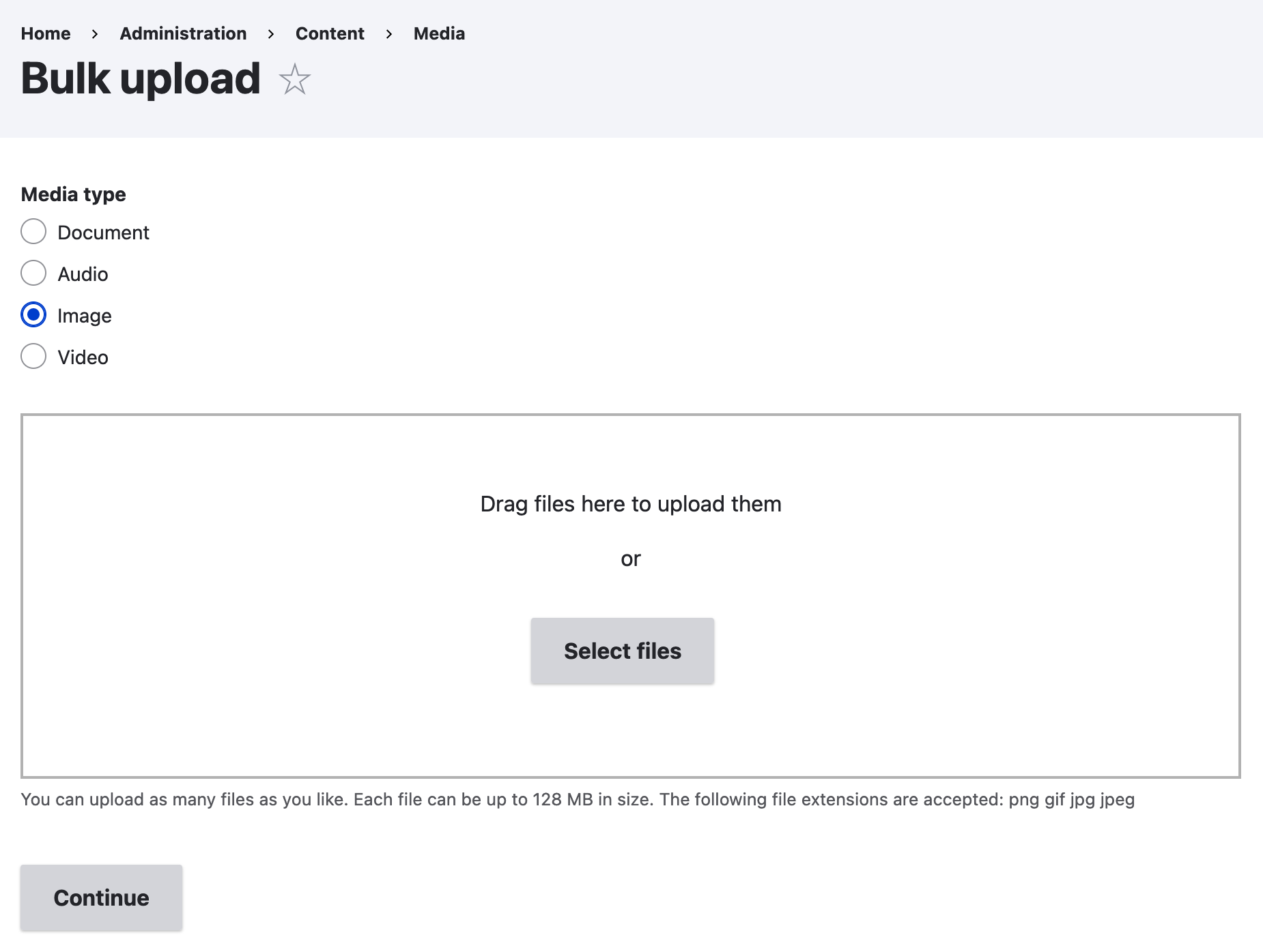 Simple Media Bulk Upload | Drupal.org Simple Media Bulk Upload | Drupal.org