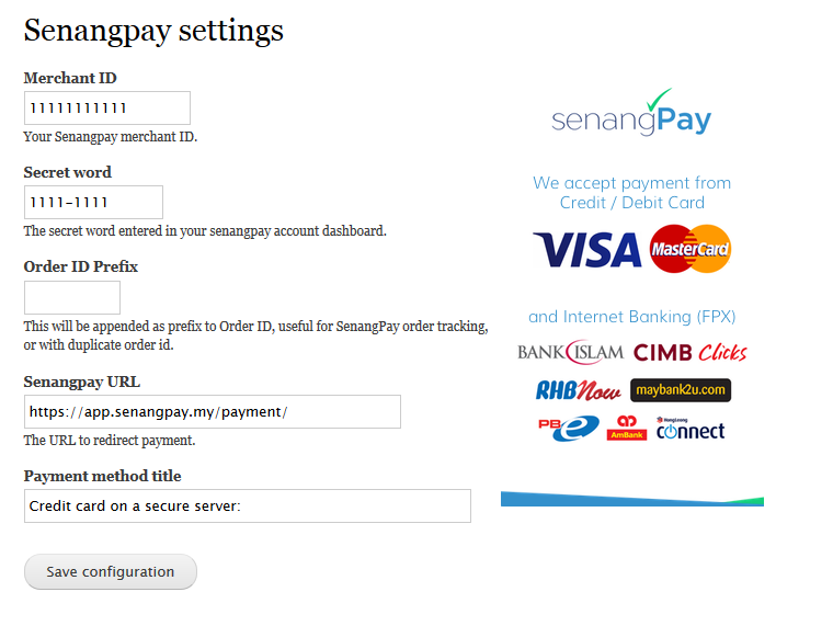 Ubercart SenangPay Payment | Drupal.org