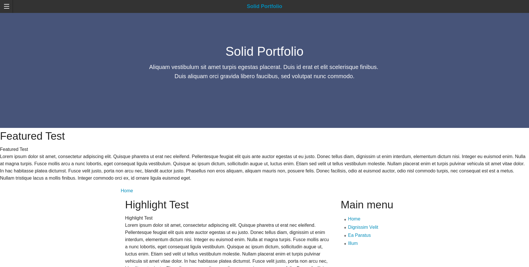 Solid Portfolio | Drupal.org