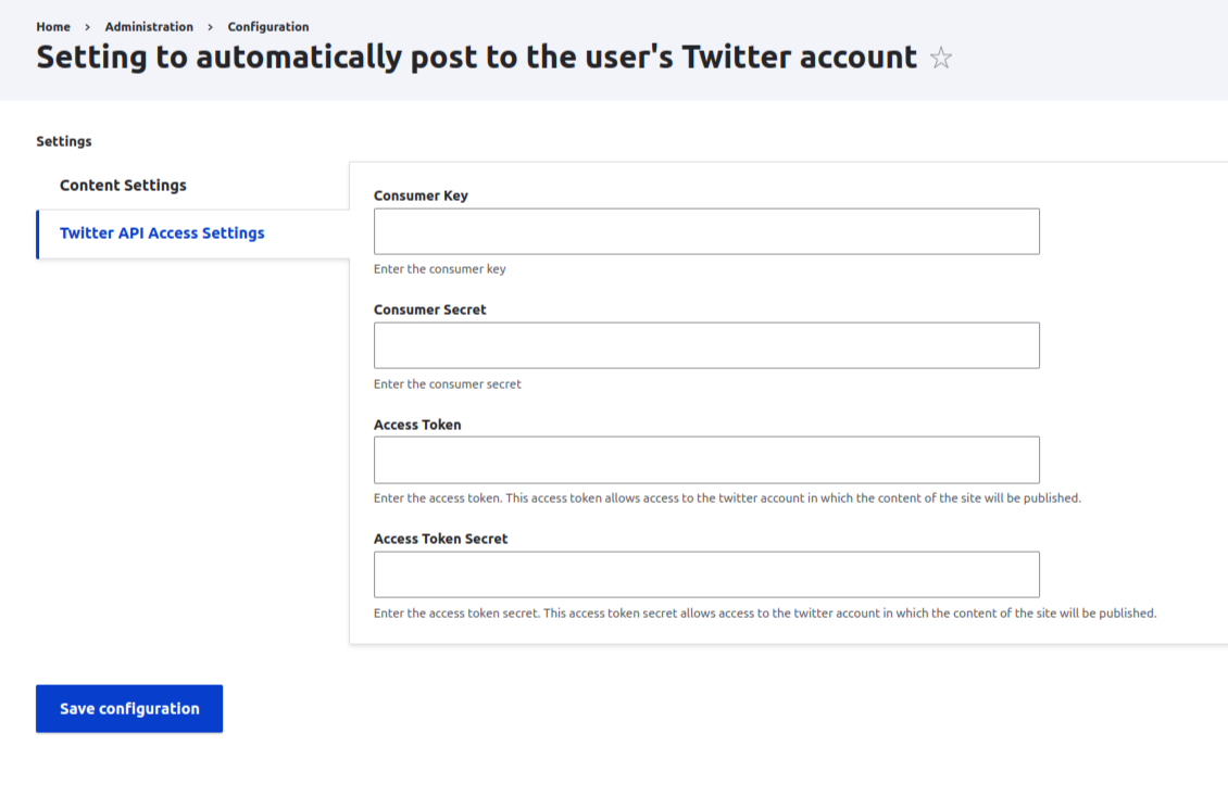 Simple Twitter Tweet | Drupal.org