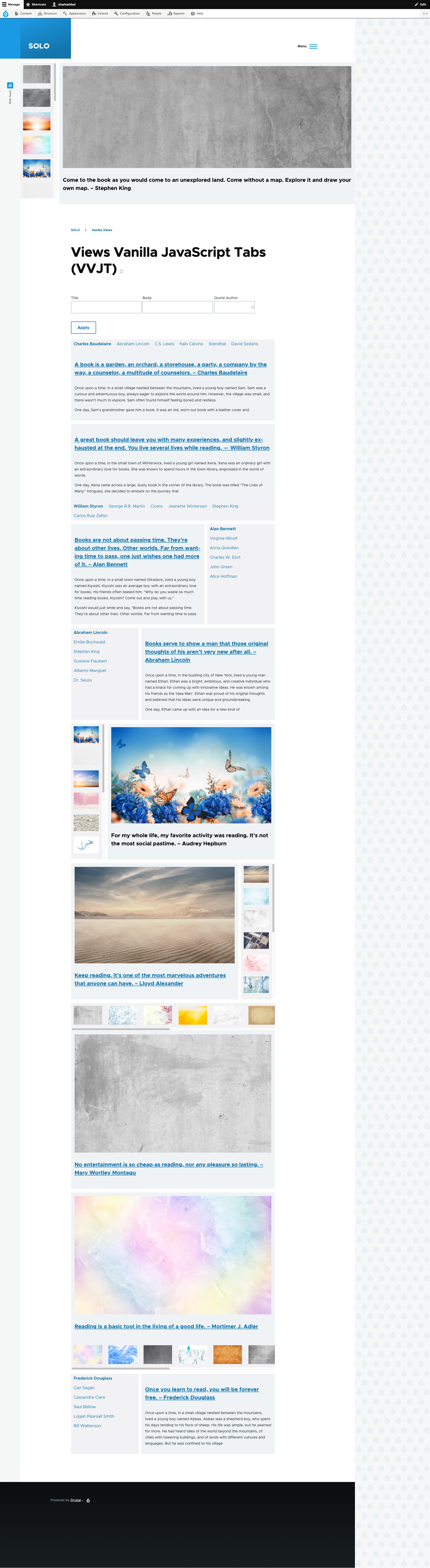Views Tabs - Views Vanilla JavaScript Tabs (VVJT) | Drupal.org