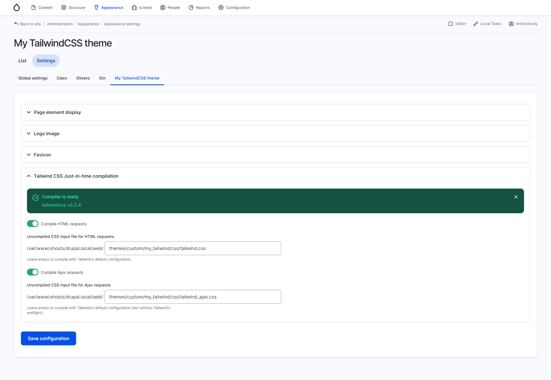 Tailwind JIT Drupal