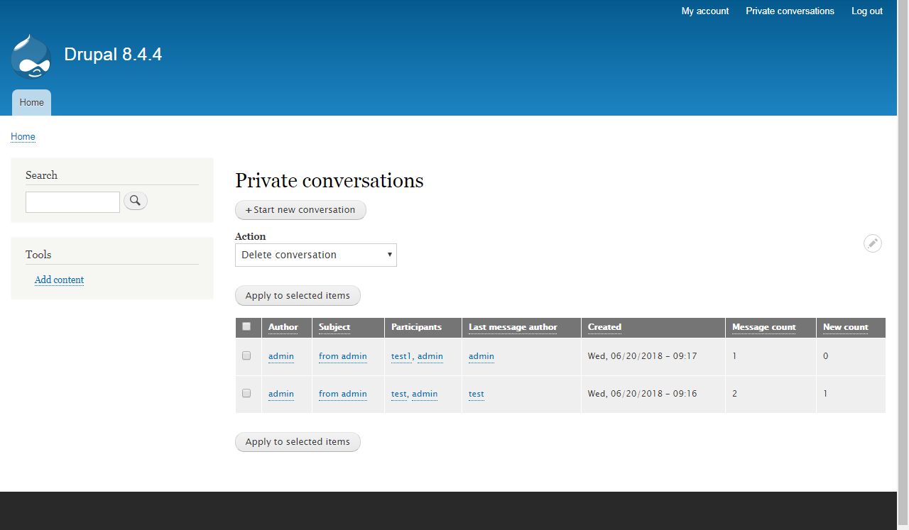 Private Conversation | Drupal.org