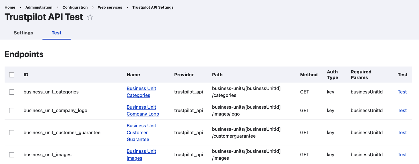 Trustpilot API | Drupal.org