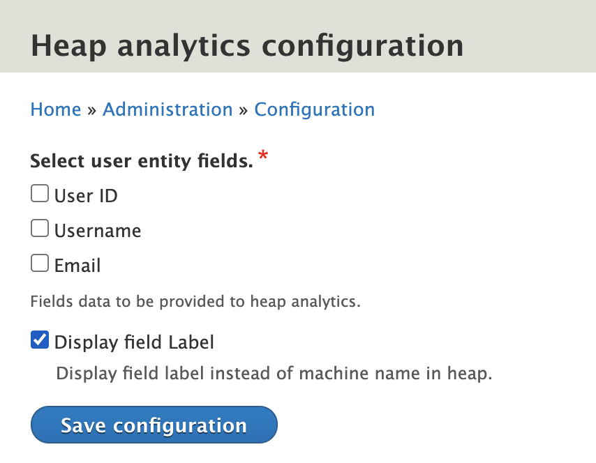Heap Analytics Helper | Drupal.org