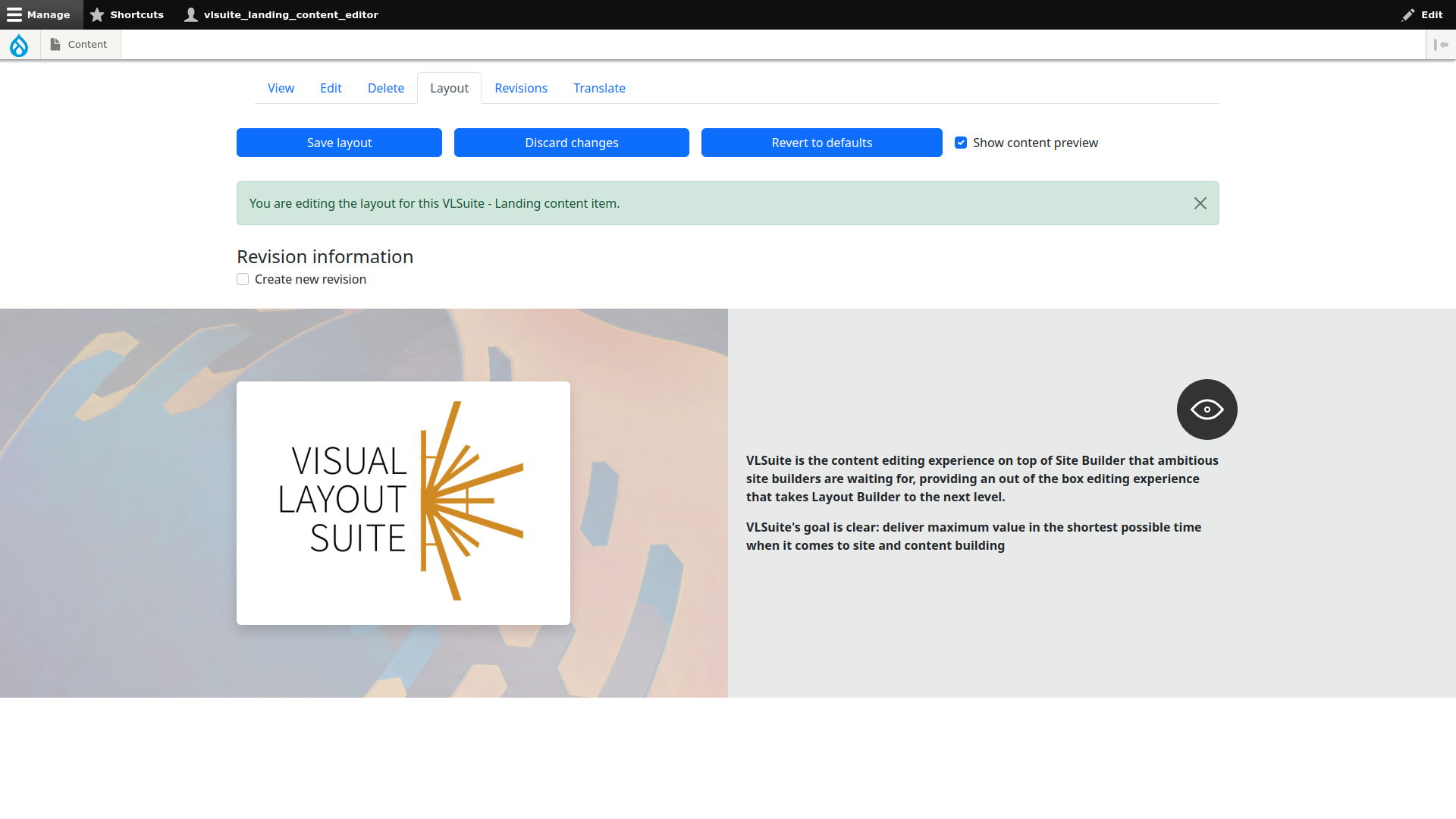 Visual Layout Suite (VLSuite) | Drupal.org
