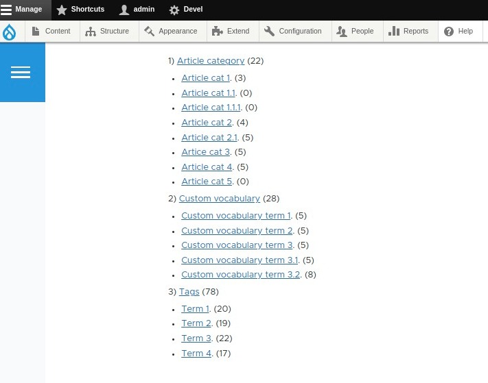 Vocabulary Catalog | Drupal.org