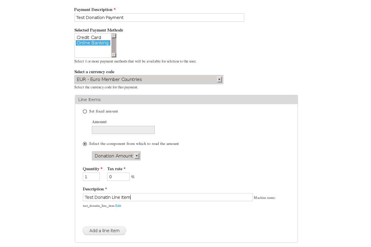 Webform Paymethod Select