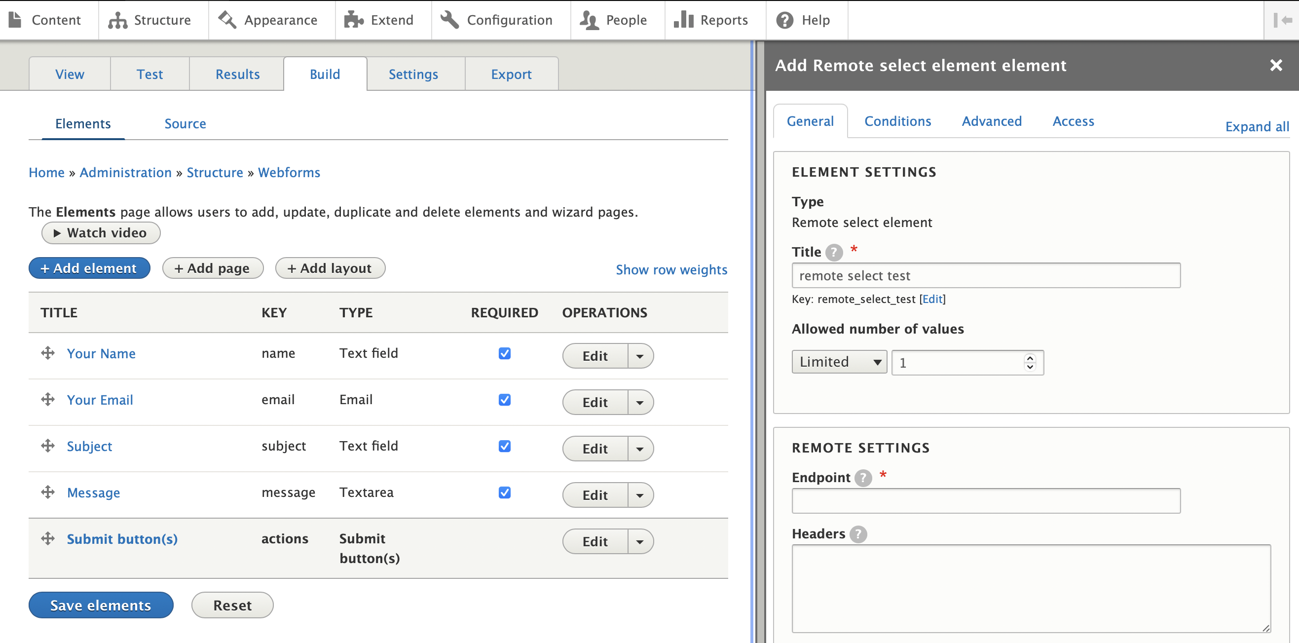 Webform Remote Select | Drupal.org Webform Remote Select | Drupal.org